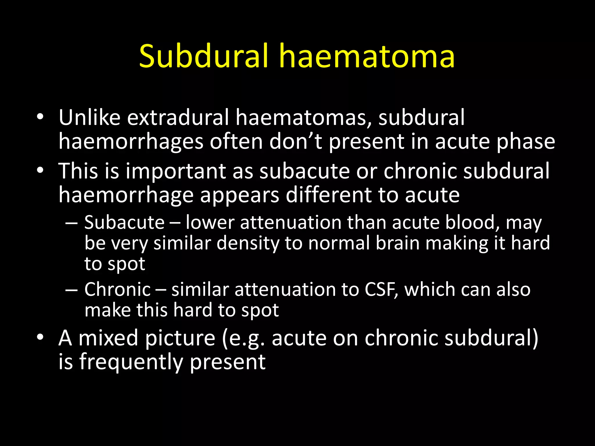 CT of acute intracranial pathology | PPTX