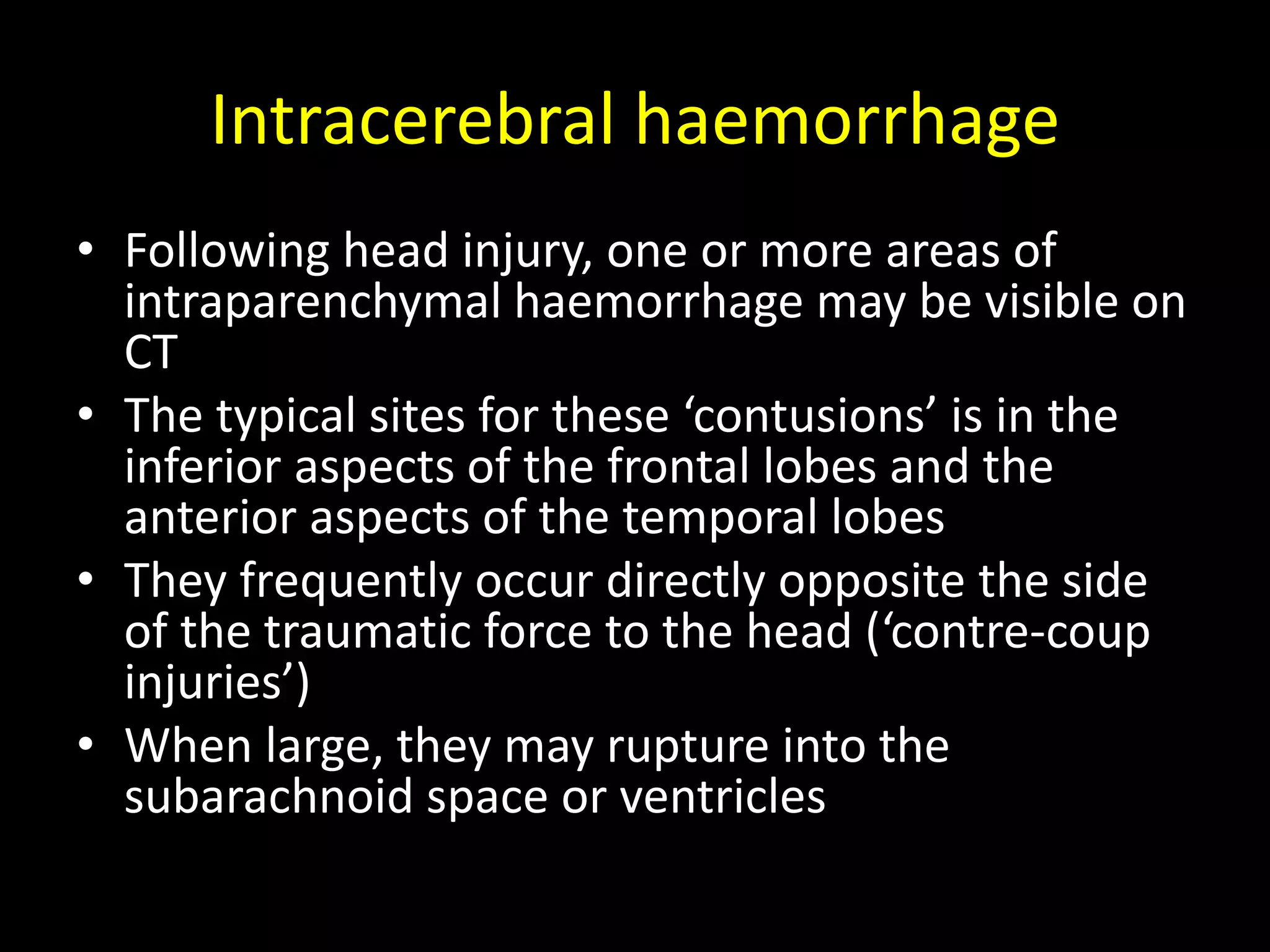 CT of acute intracranial pathology | PPTX