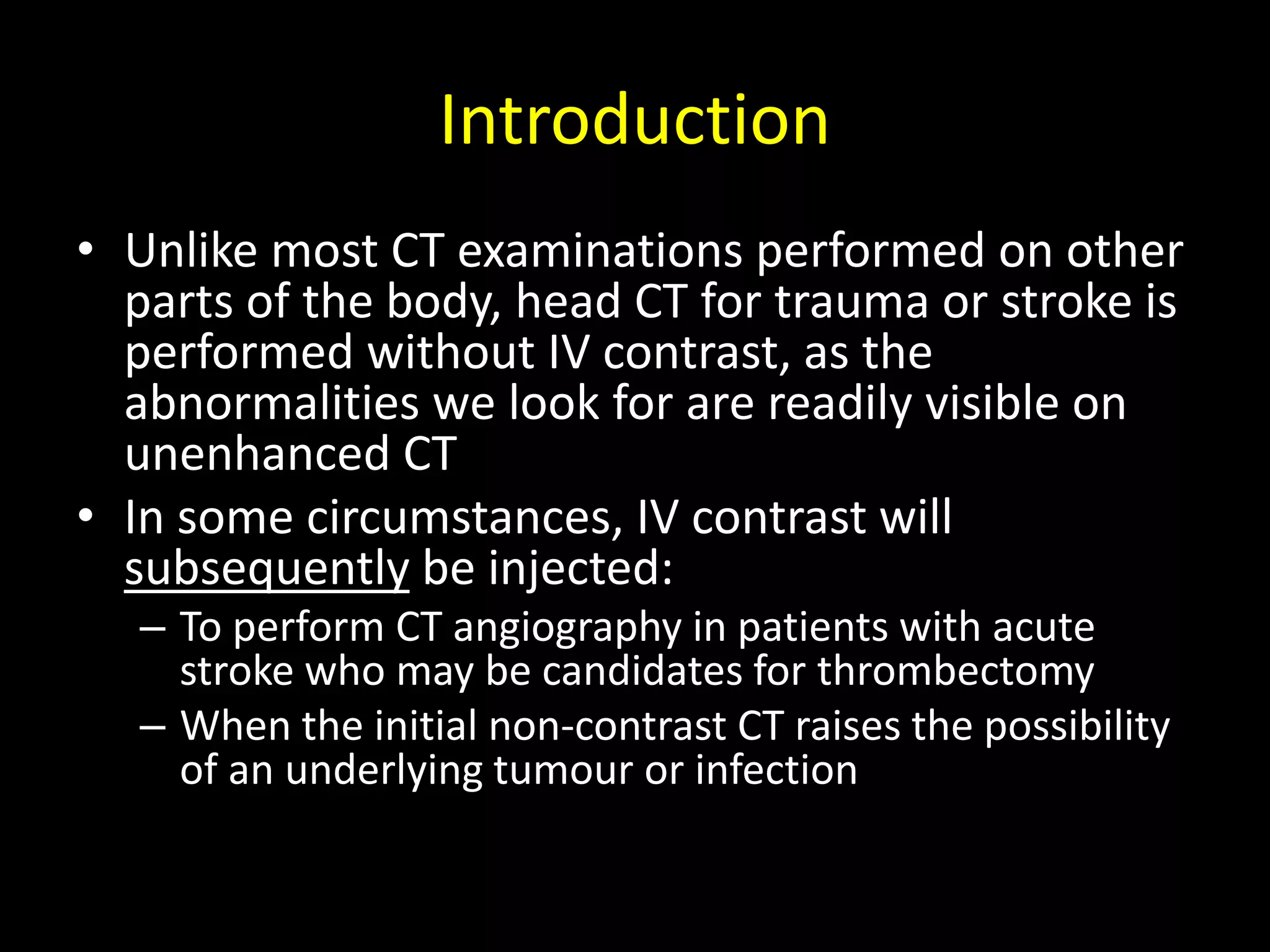 CT of acute intracranial pathology | PPTX