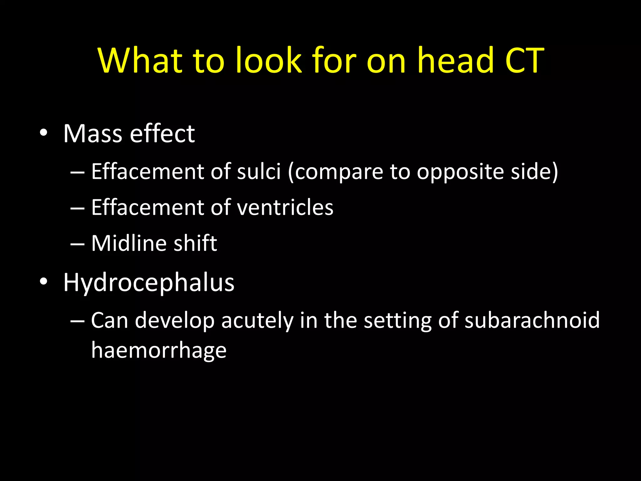 CT of acute intracranial pathology | PPTX