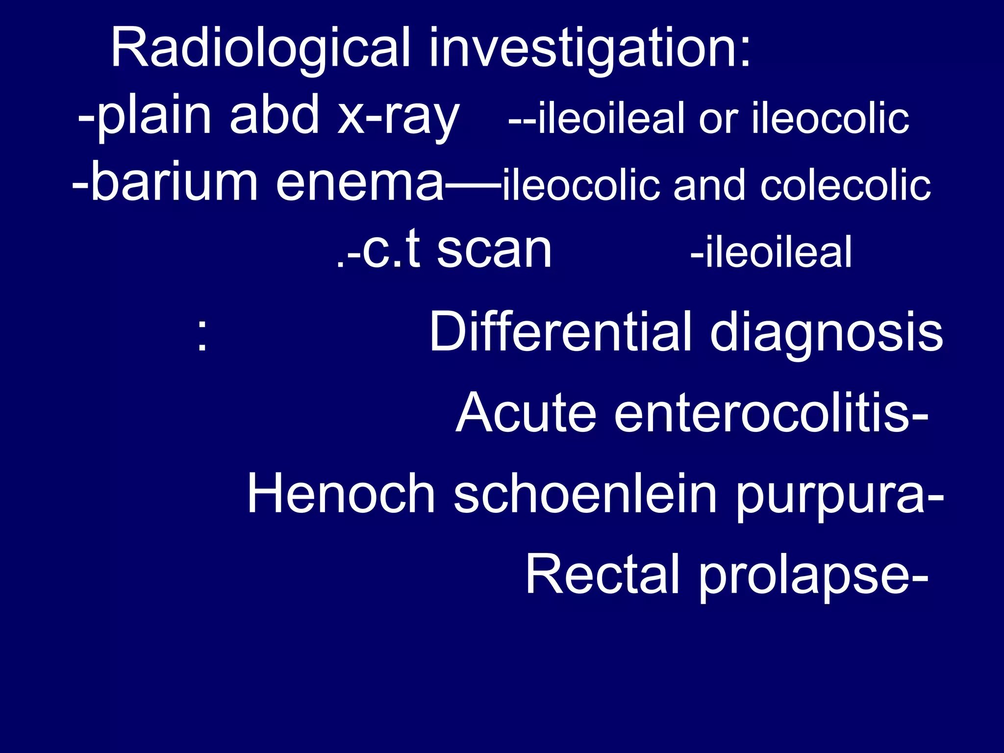 Acute intussusception | PPT