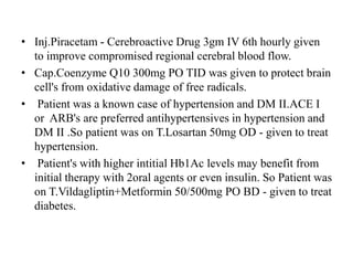 Acute ischaemic stroke case | PPTX