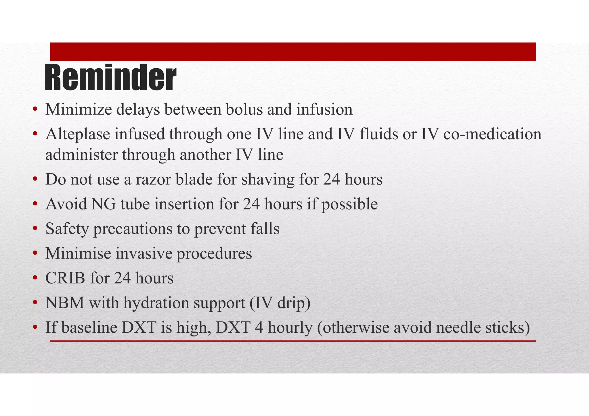 Acute ischemic stroke on alteplase therapy (thrombolysis) nursing ...