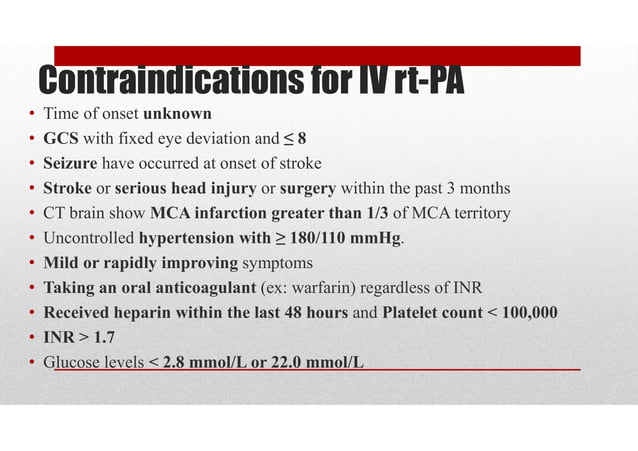 Acute ischemic stroke on alteplase therapy (thrombolysis) nursing ...
