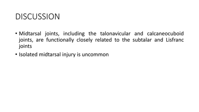 Acute isolated medial midtarsal dislocation | PDF