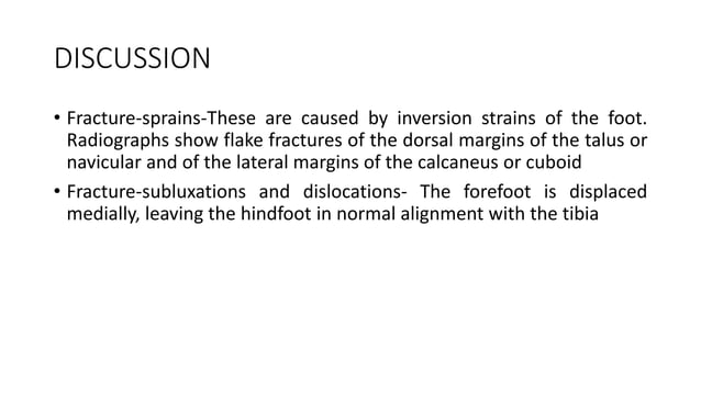 Acute isolated medial midtarsal dislocation | PDF
