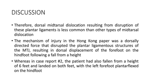 Acute isolated medial midtarsal dislocation | PDF