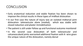 Acute isolated medial midtarsal dislocation | PDF