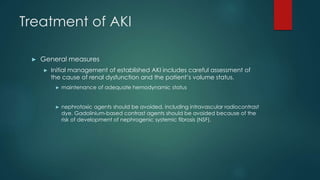 acute kidney disease causes,diagnosis and treatment | PPTX