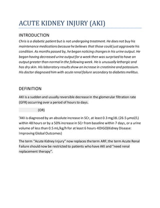 Acute kidney injury | PDF