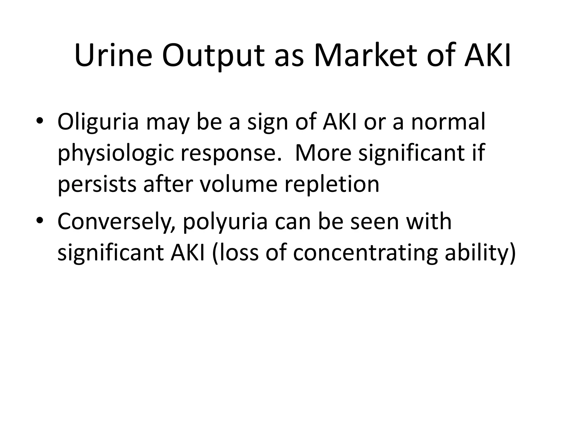 Acute kidney injury | PPTX