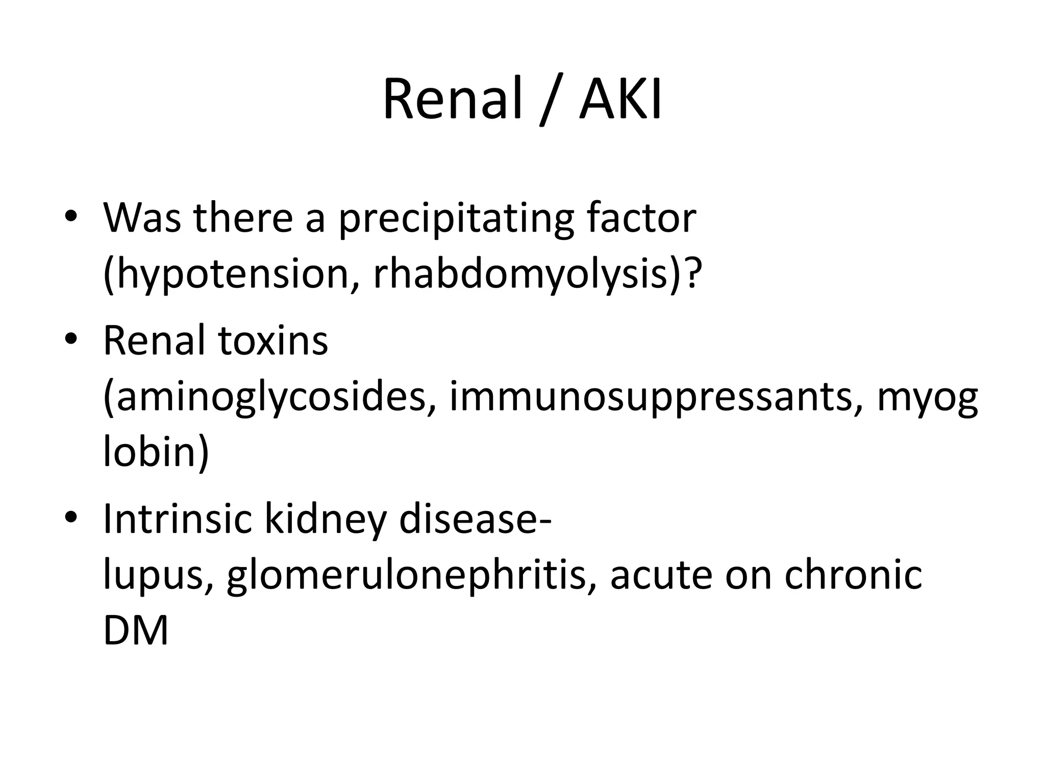 Acute kidney injury | PPTX