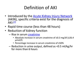 Acute kidney injury | PPTX