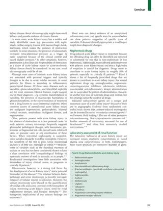 Acute Kidney Injury Lancet seminar | PDF