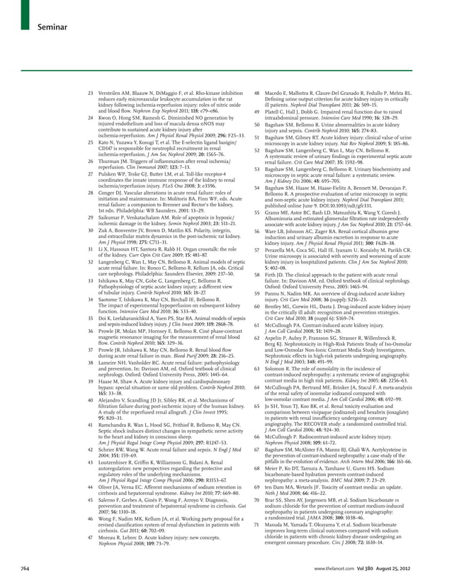 Acute Kidney Injury Lancet seminar | PDF