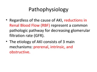 Acute kidney injury | PPT