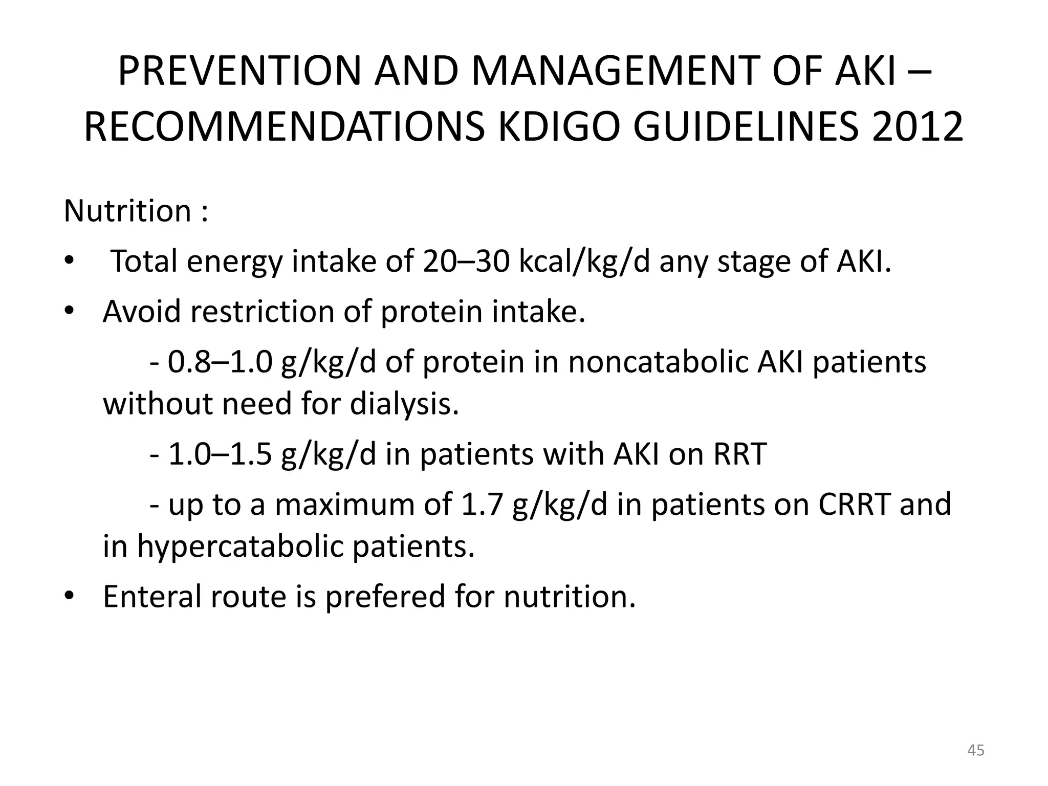Acute kidney injury | PPTX