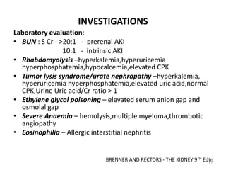 Acute kidney injury | PPTX