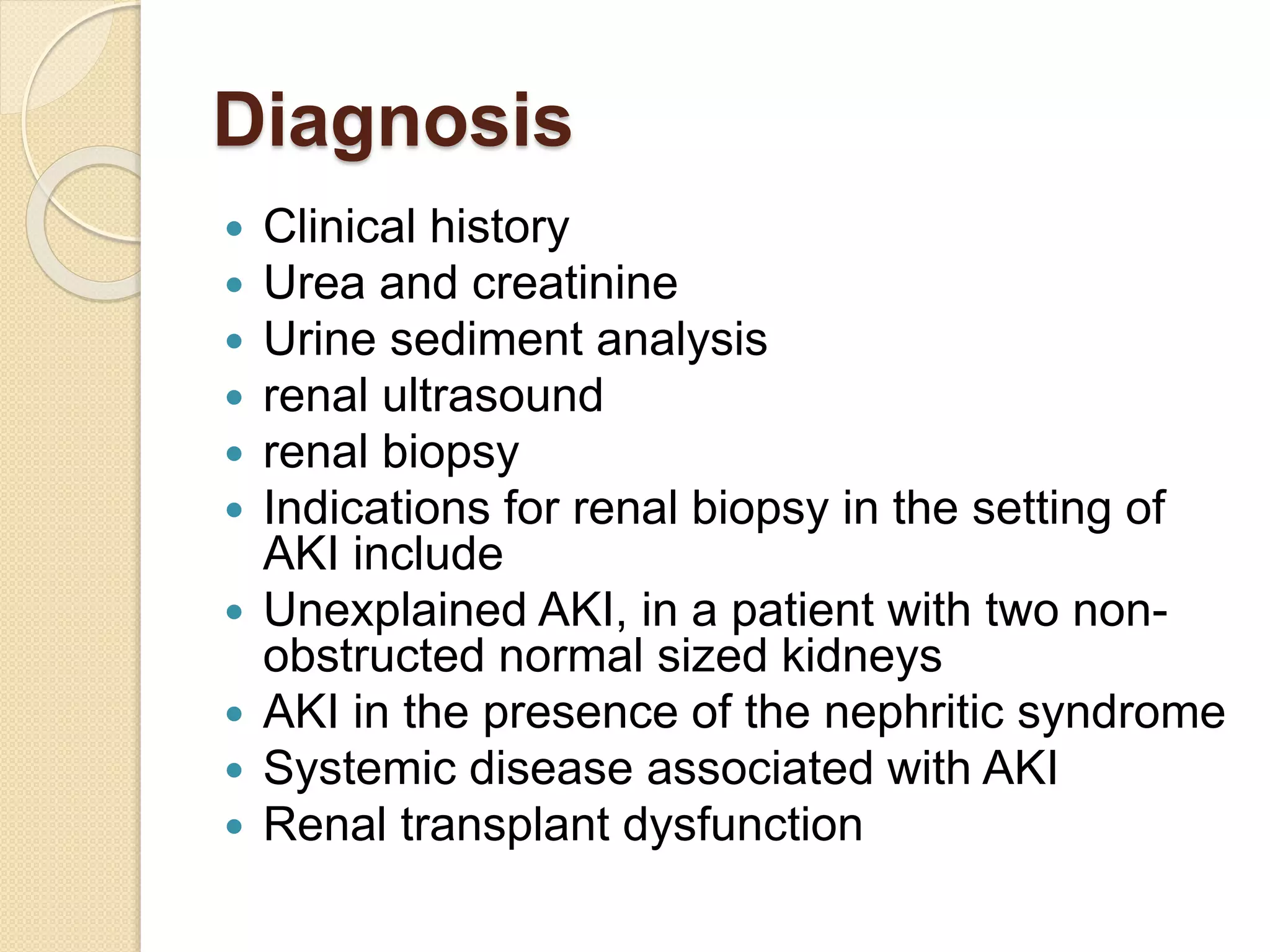 Acute kidney injury | PPTX