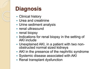 Acute kidney injury | PPTX