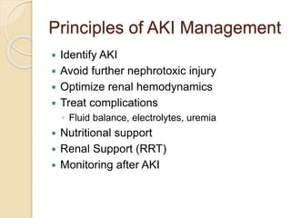 Acute kidney injury | PPTX