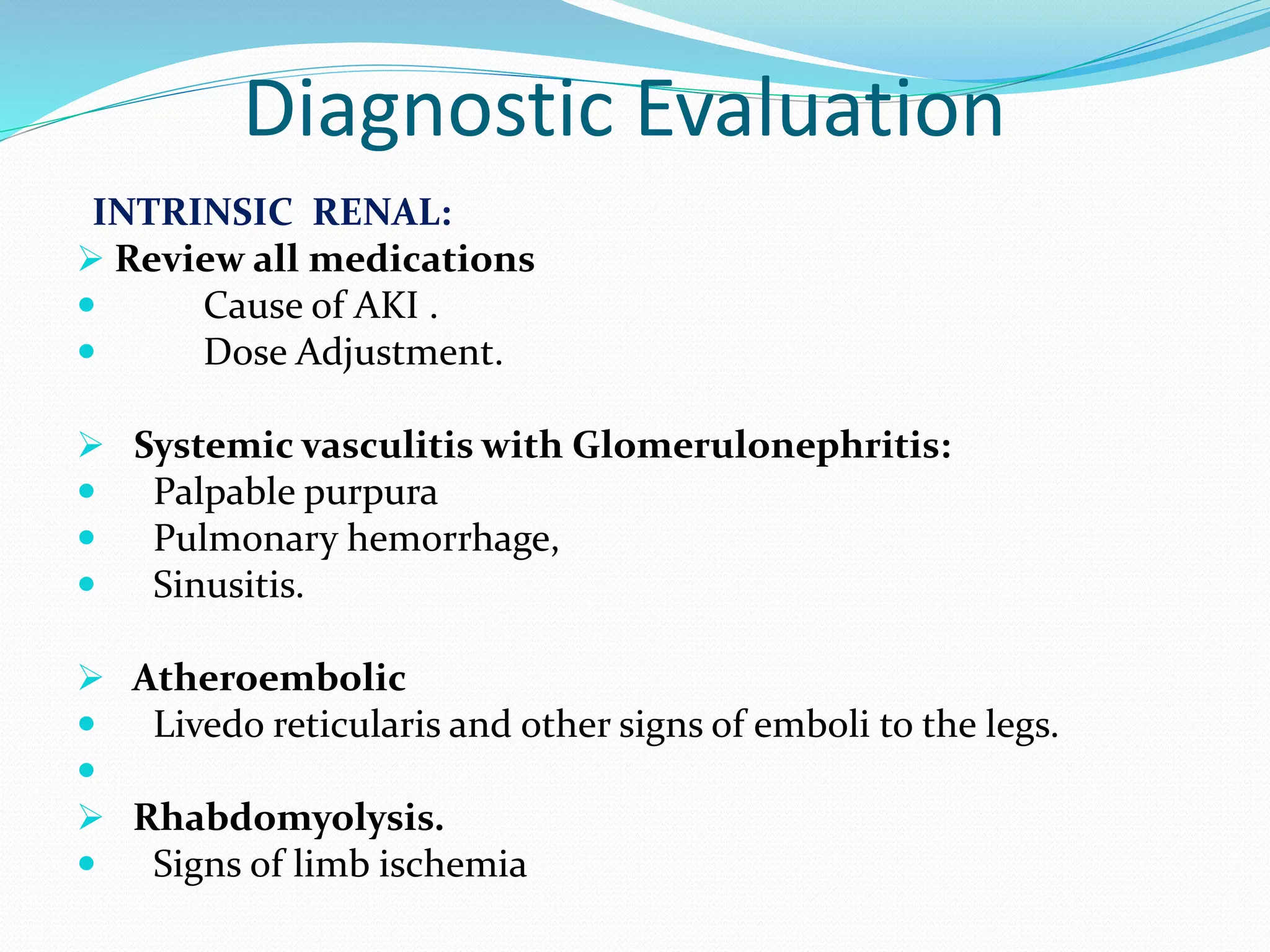 Acute kidney injury | PPTX