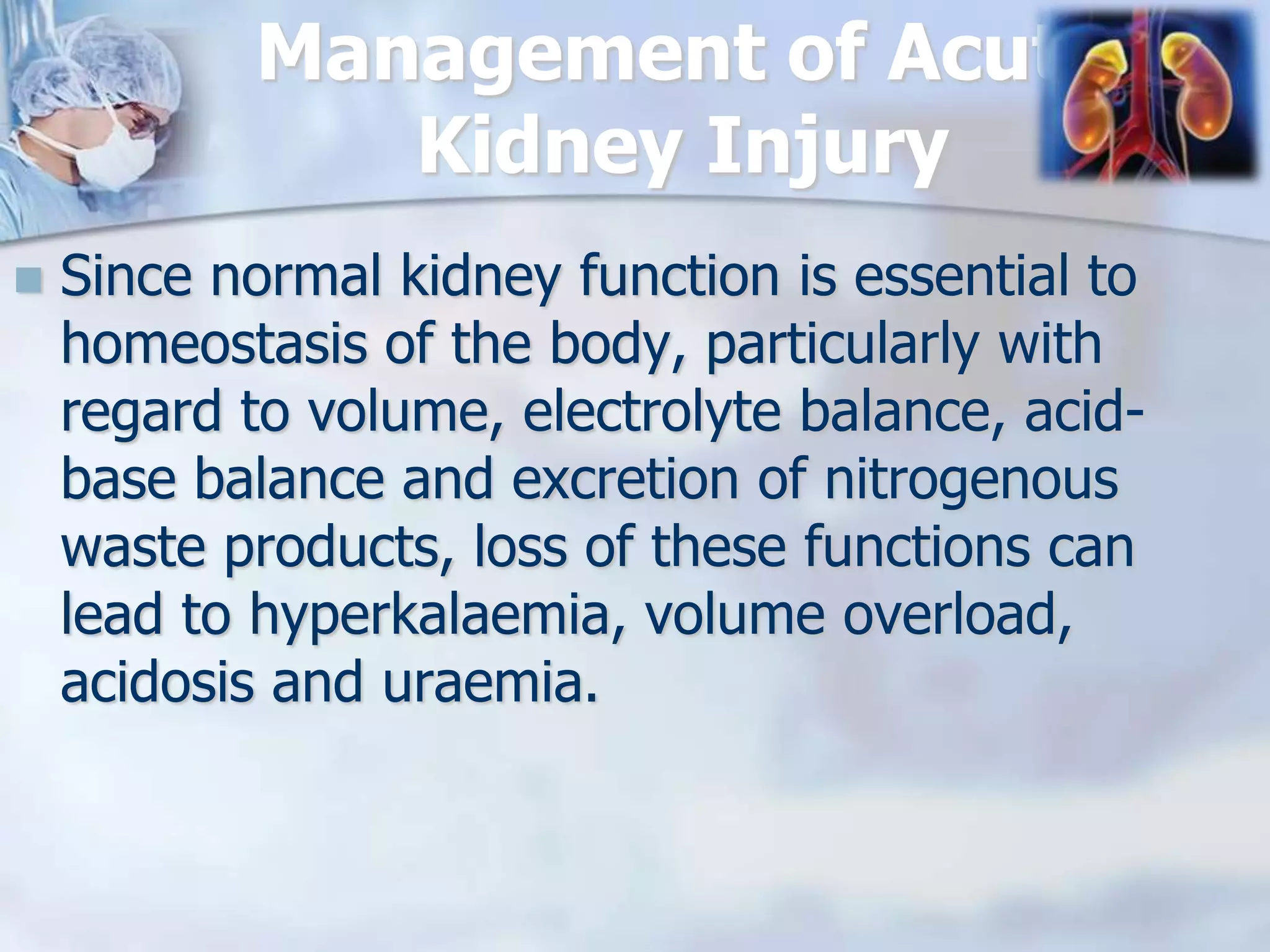 Acute kidney injury | PPTX