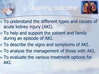 Acute kidney injury | PPTX