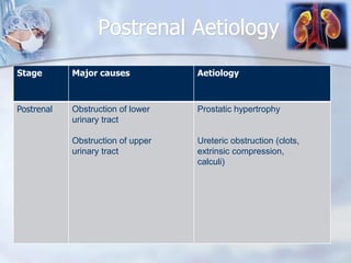 Acute kidney injury | PPTX