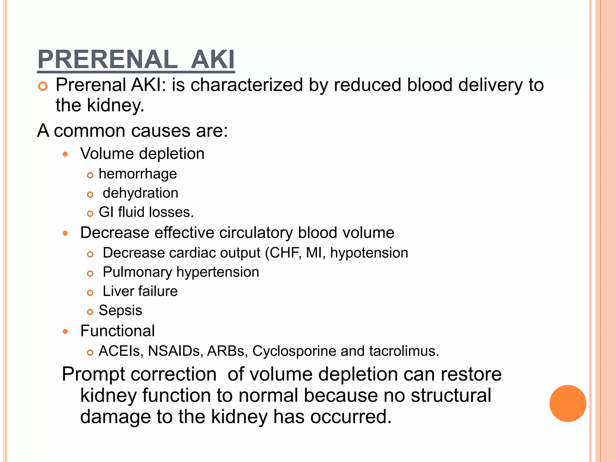 Acute kidney injury | PPTX