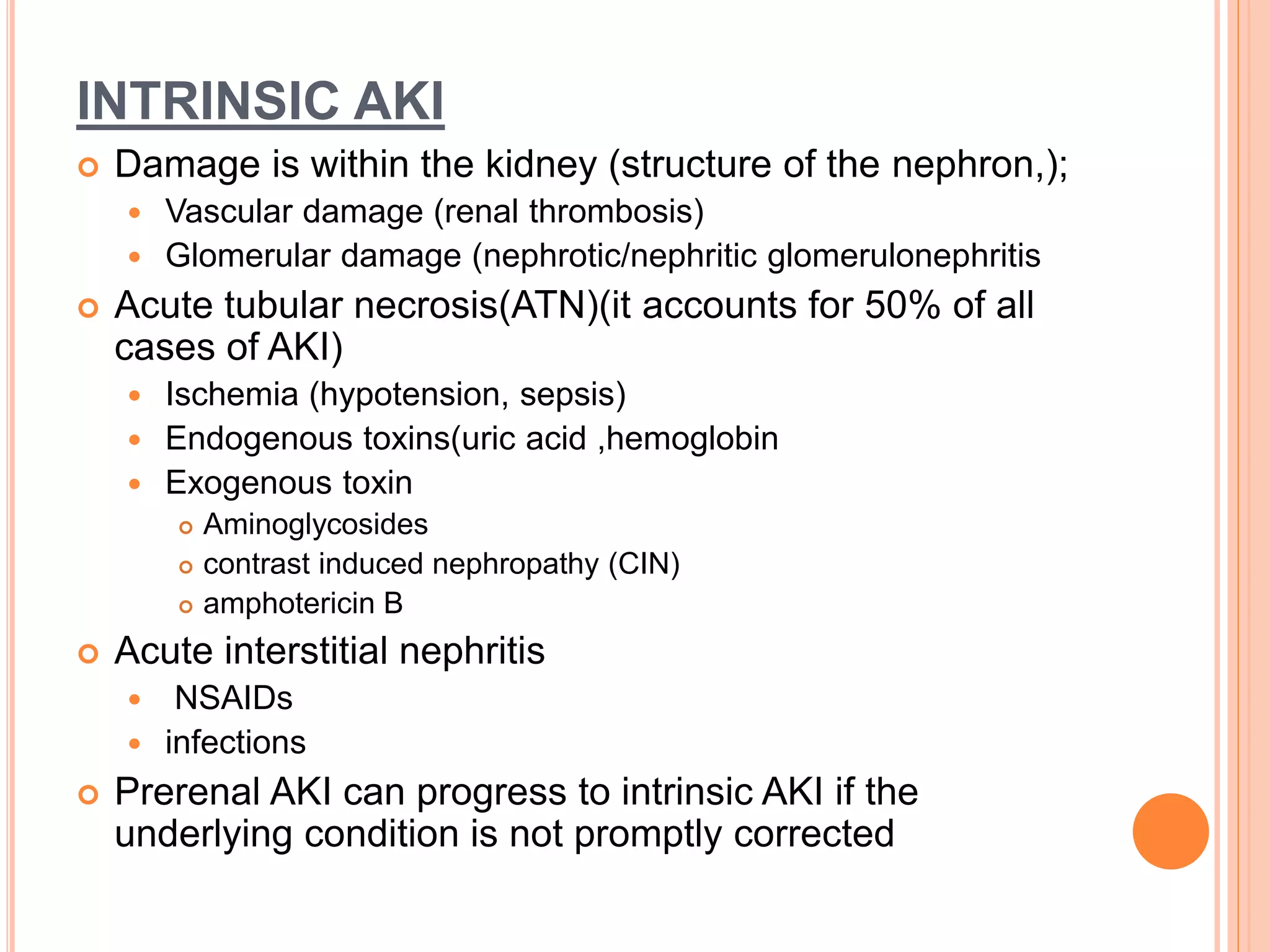 Acute kidney injury | PPTX