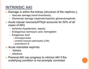 Acute kidney injury | PPTX