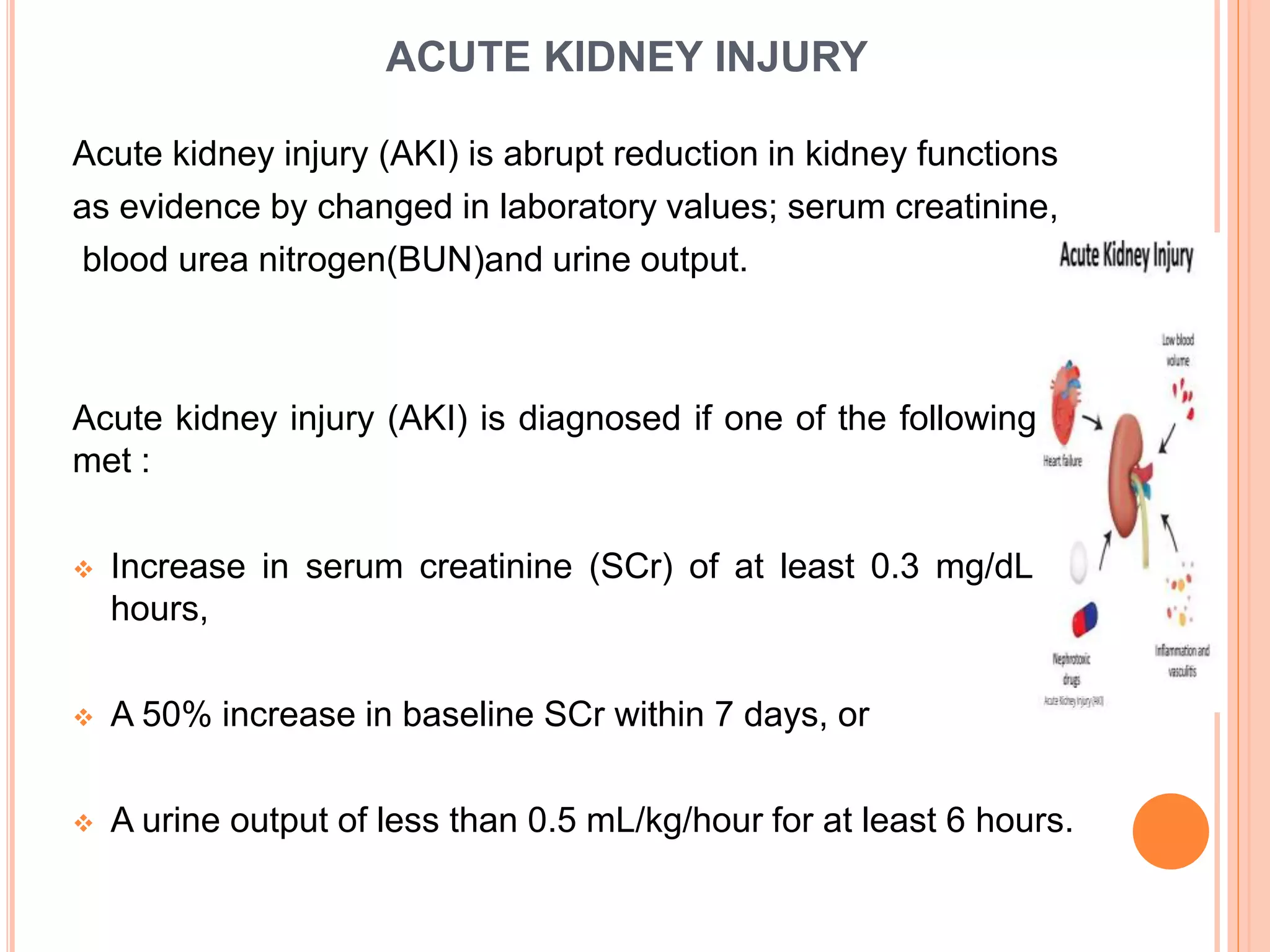 Acute kidney injury | PPTX