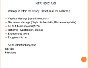 Acute kidney injury | PPTX