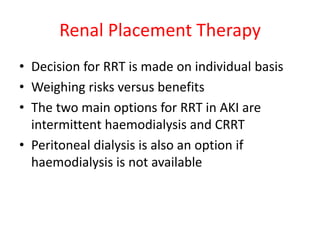 Acute kidney injury (AKI) | PPT