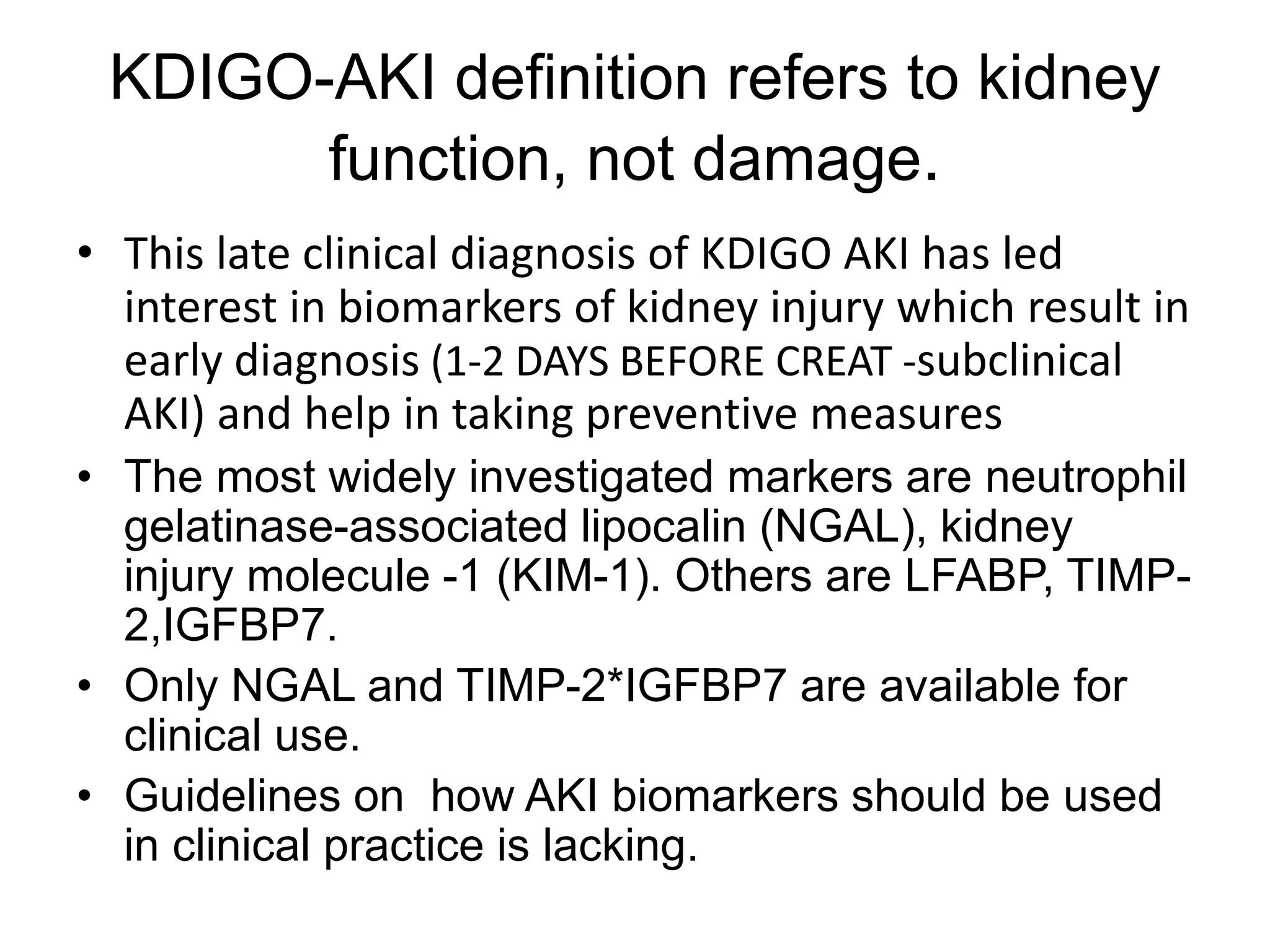 aki acute kidney injury causes pathogenesis clinical features and ...