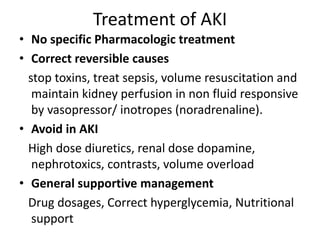 aki acute kidney injury causes pathogenesis clinical features and ...