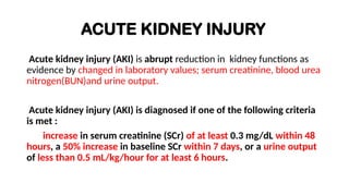 Acute Kidney Injury powerpoint nephrology | PPTX