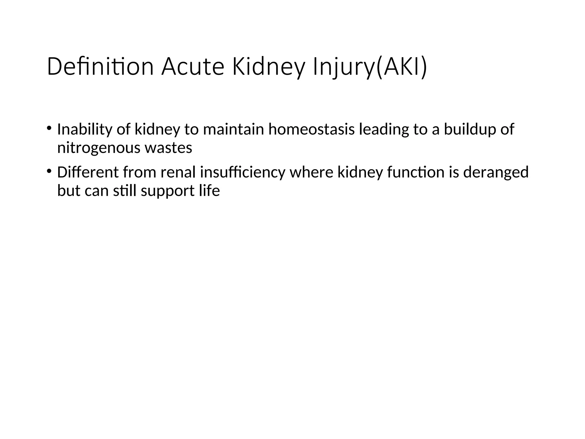 An overview of acute kidney injury/Acute renal disease.ppt