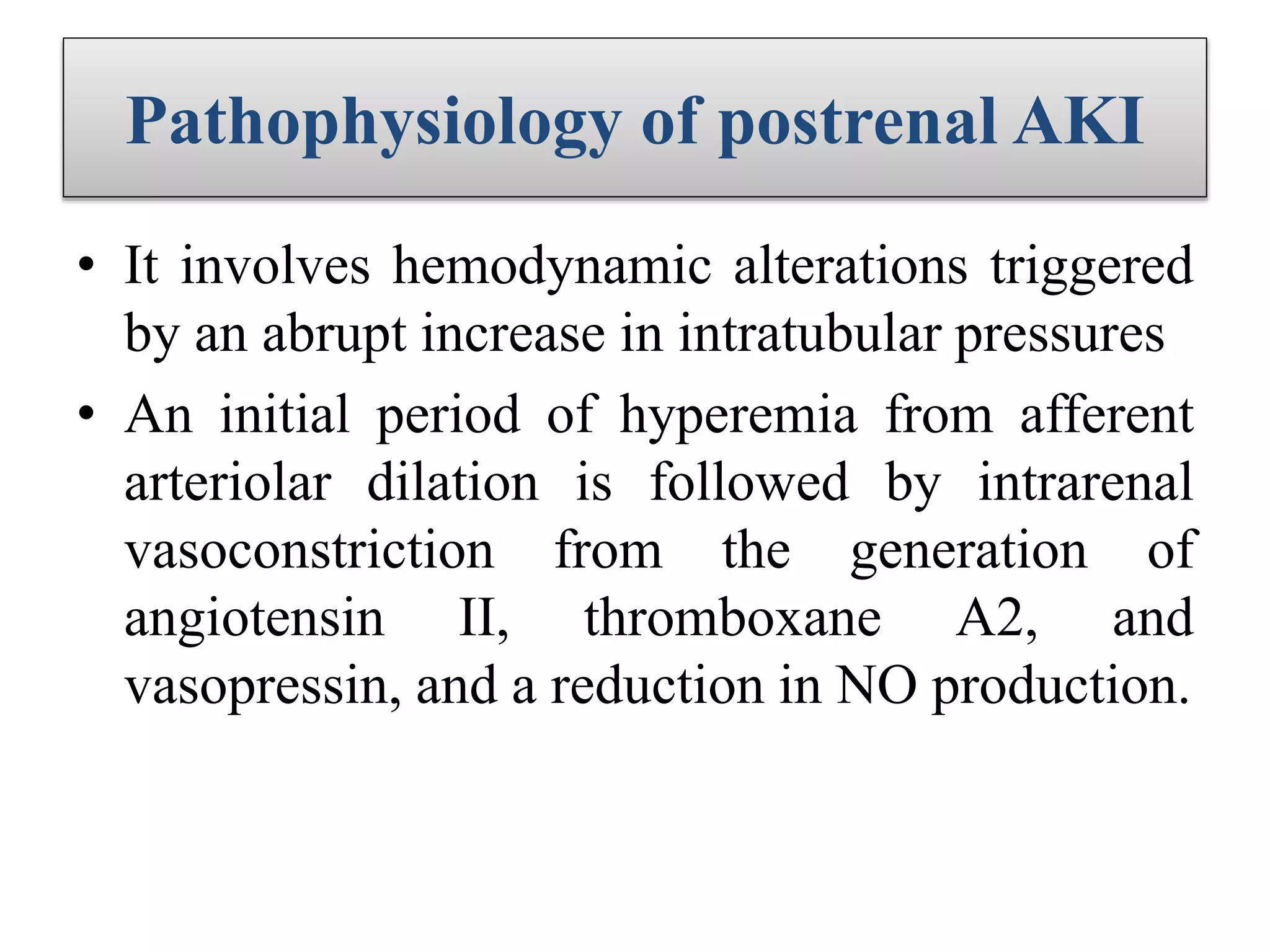 Acute kidney injury (aki) | PPTX