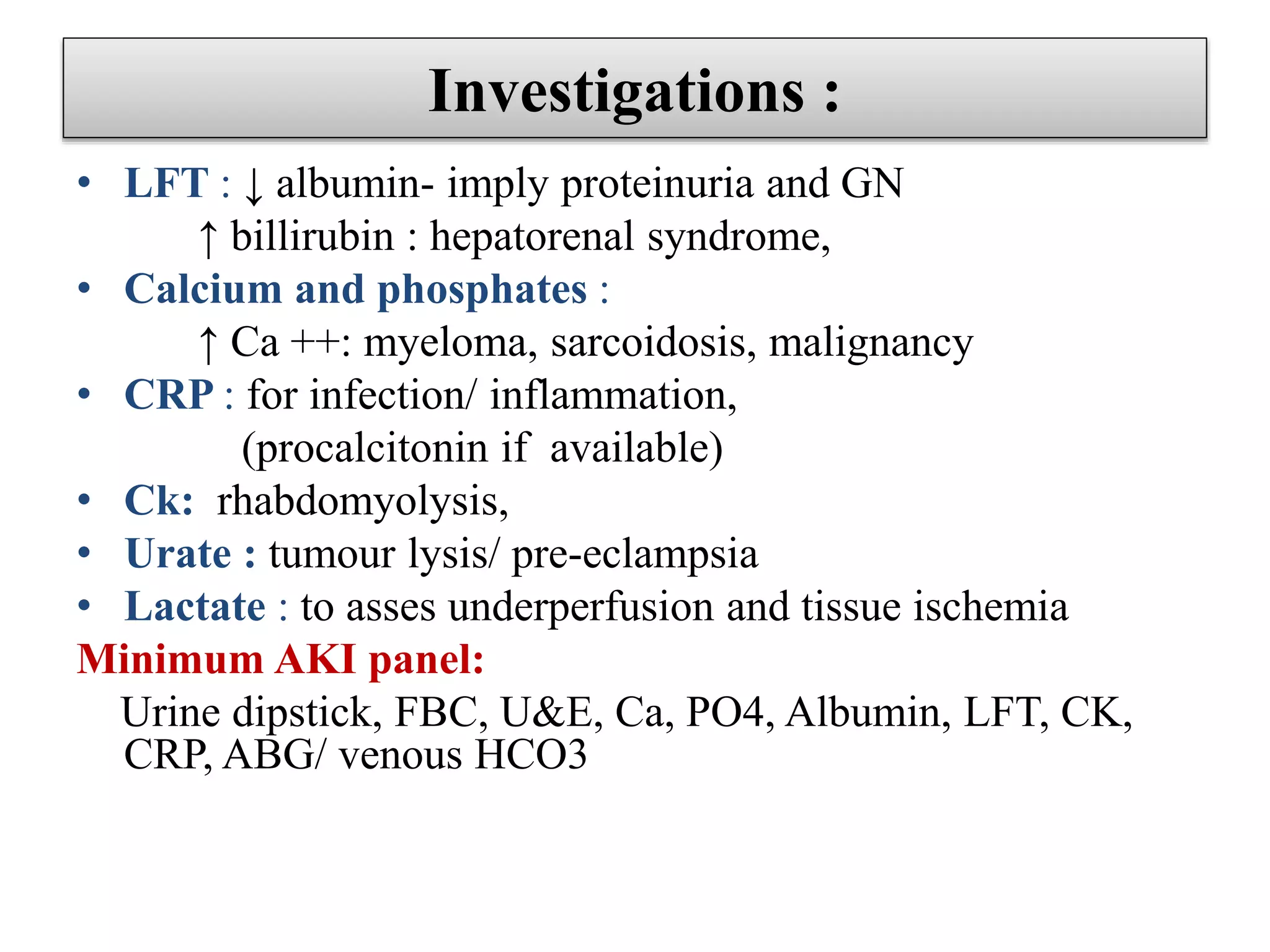 Acute kidney injury (aki) | PPTX