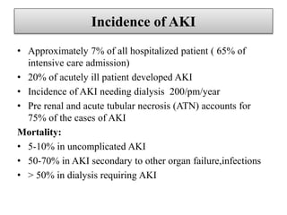 Acute kidney injury (aki) | PPTX