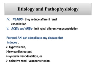 Acute kidney injury (aki) | PPTX