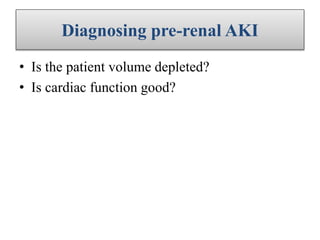 Acute kidney injury (aki) | PPTX