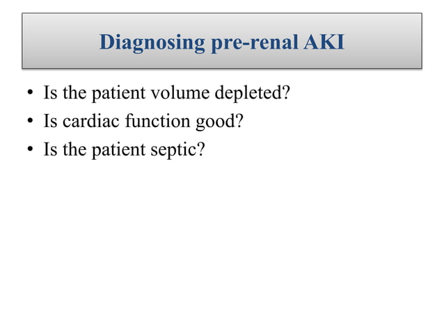 Acute kidney injury (aki) | PPT