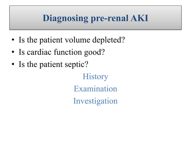 Acute kidney injury (aki) | PPT