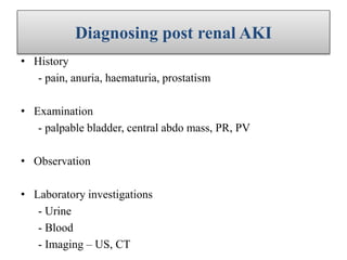 Acute kidney injury (aki) | PPTX