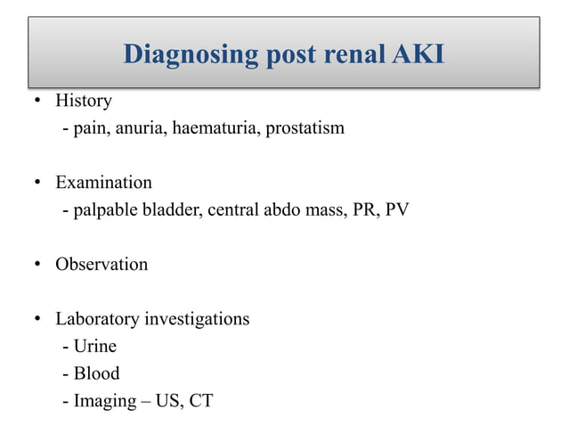 Acute kidney injury (aki) | PPT