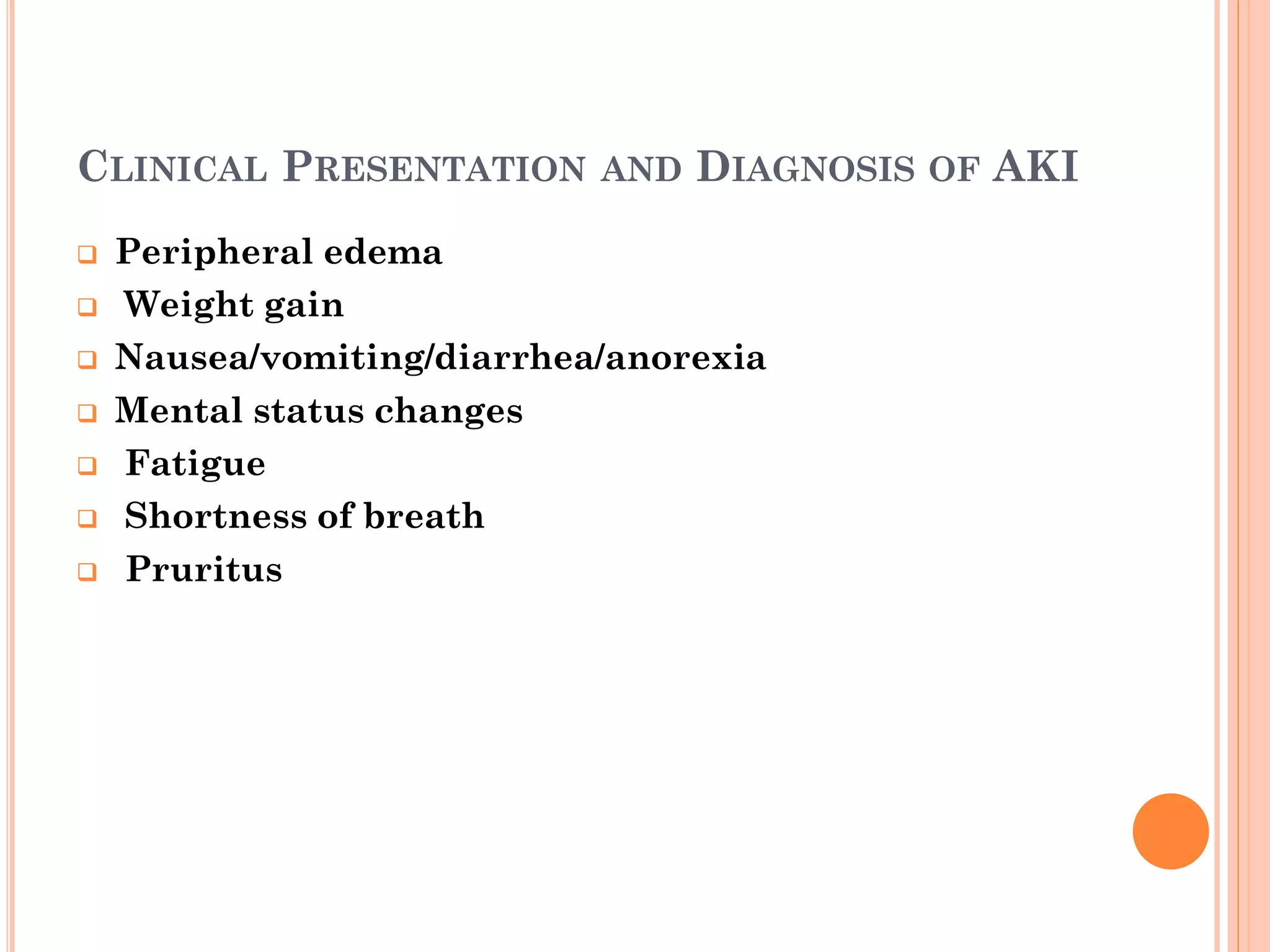 Acute kidney injury(AKI) | PDF