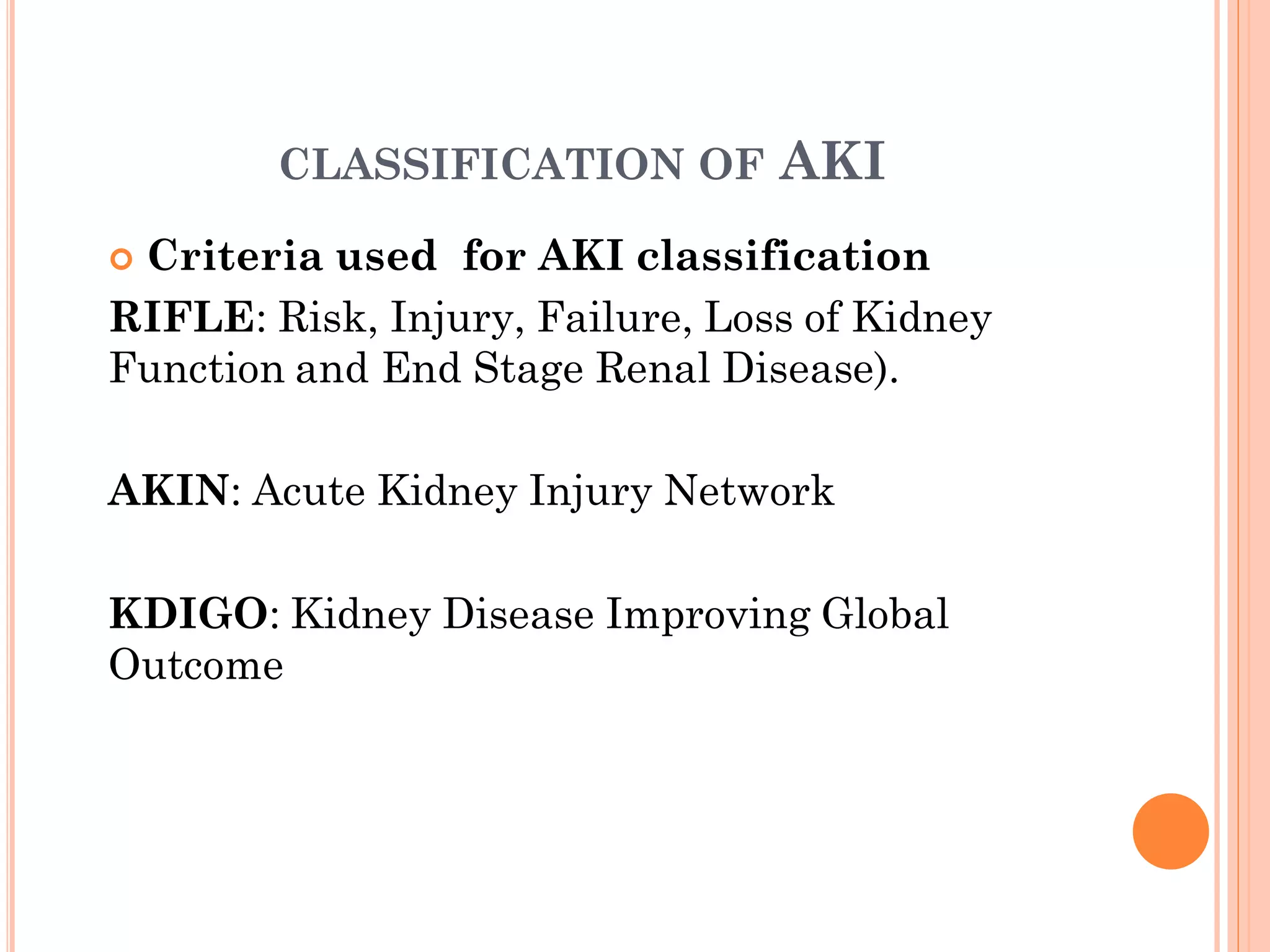 Acute kidney injury(AKI) | PDF
